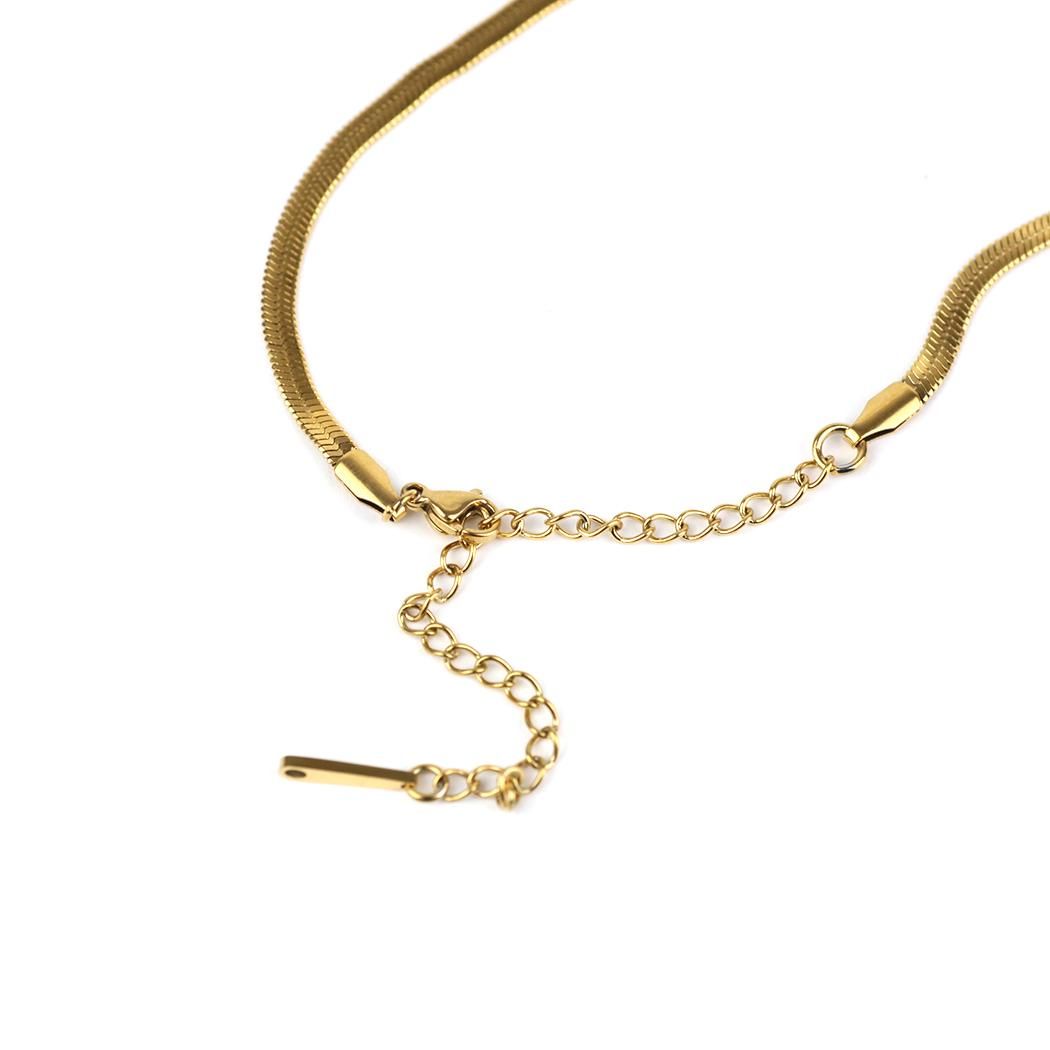 sinc (シンク) / フラット スネークチェーン ネックレス 3mm 平 sinc (シンク) / フラット スネークチェーン ネックレス 3mm 平