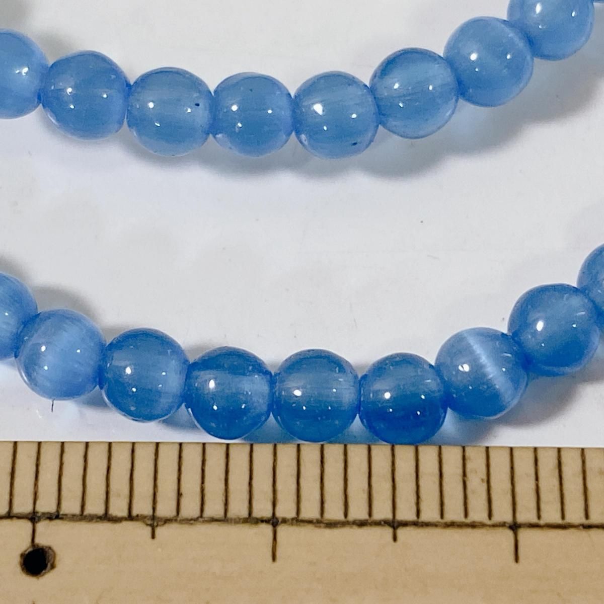 Q115/人工石 キャッツアイ 約4mm1連 - 激安ビーズ｜アトリエ海月