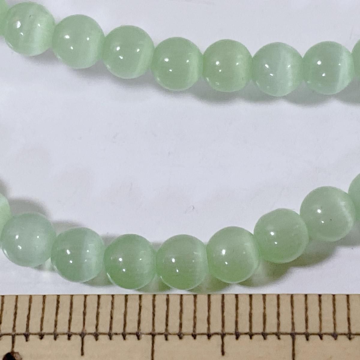 Q125/人工石 キャッツアイ 約4mm1連 - 激安ビーズ｜アトリエ海月