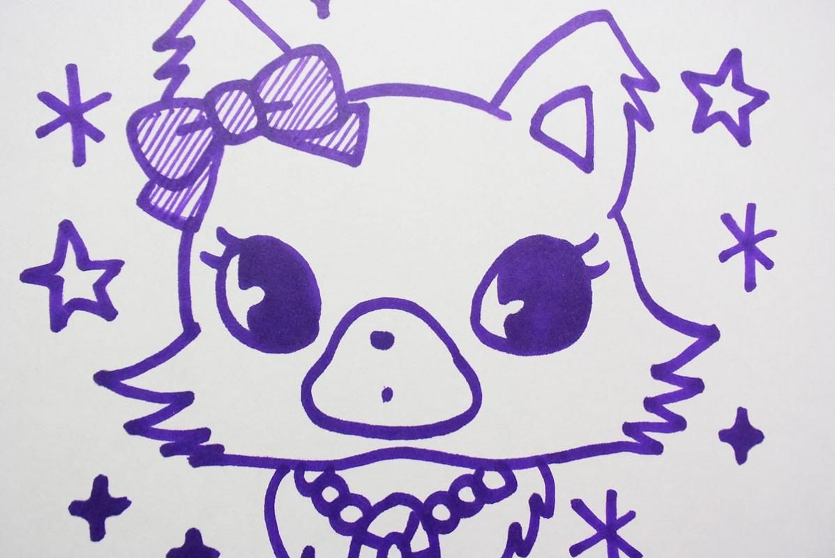 Jewelpet/ジュエルペット・ガーネット・イラスト色紙・2011年 Jewelpet/ジュエルペット・ガーネット・イラスト色紙・2011年