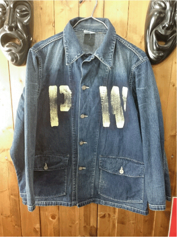 BUZZ RICKSON'S US ARMY DENIM WORKING JACKET PW BR14606 BUZZ RICKSON'S US ARMY DENIM WORKING JACKET PW BR14606