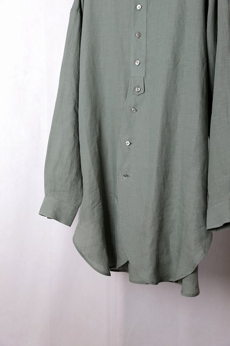 Vlas Blomme|KL Heritage 60 チュニックシャツ(Sage green Vlas Blomme|KL Heritage 60 チュニックシャツ(Sage green