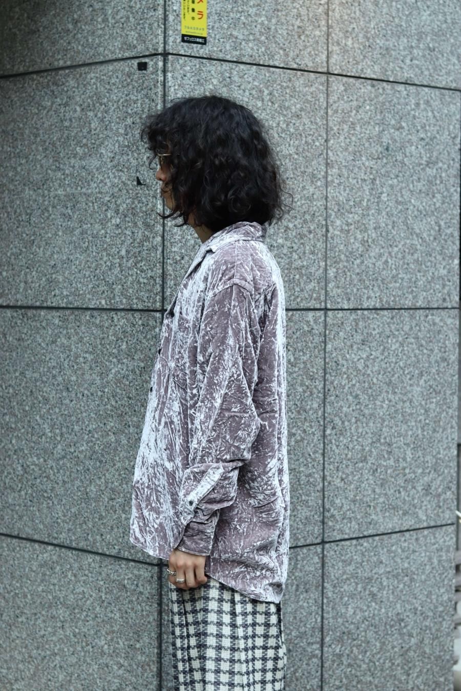 LITTLEBIG(リトルビッグ)のVelour Open Collar SH BL(ベロア LITTLEBIG(リトルビッグ)のVelour Open Collar SH BL(ベロア