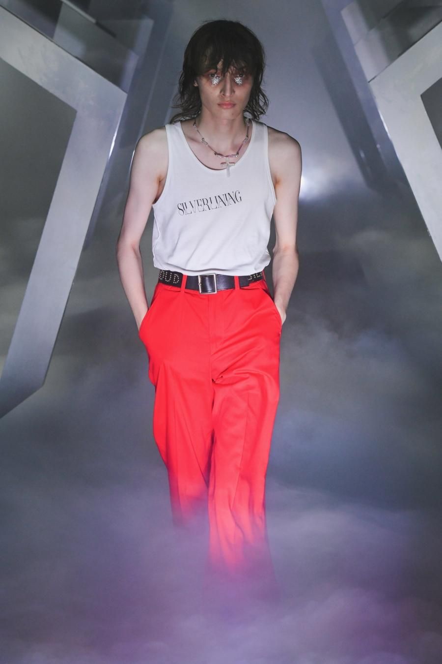 MASU(エムエーエスユー)のCOTTON WIDE TROUSERS REDの通販 MASU(エムエーエスユー)のCOTTON WIDE TROUSERS REDの通販