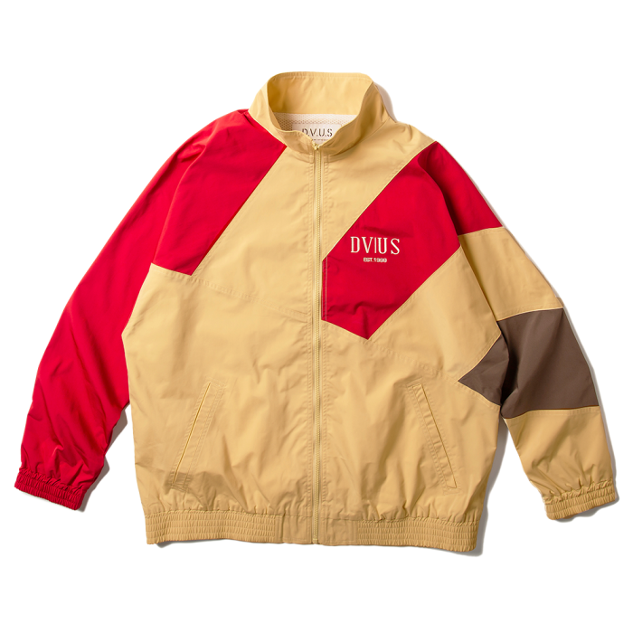 Nylon Track JKT(Khaki/Red) - Deviluse ONLINE STORE Nylon Track JKT(Khaki/Red) - Deviluse ONLINE STORE