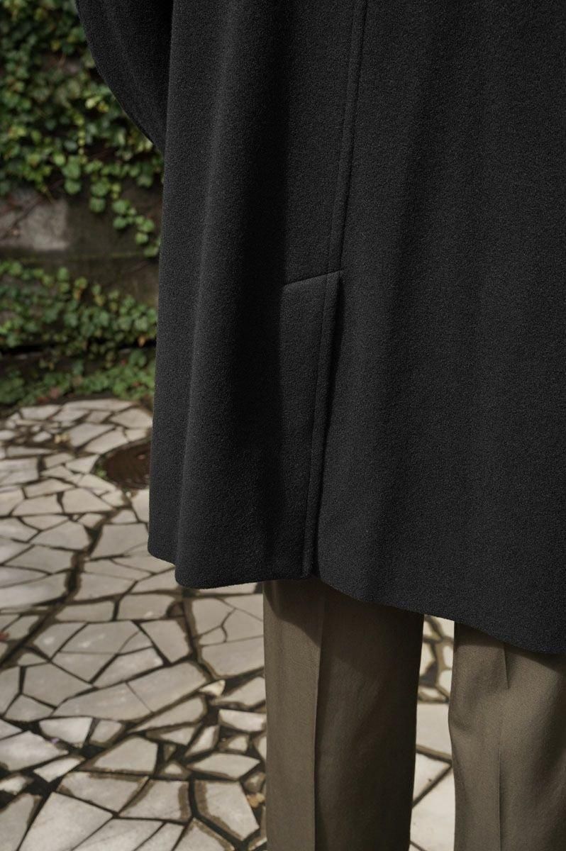 EVCON《エビコン》Wool Stain Collar Half Coat (BLACK EVCON《エビコン》Wool Stain Collar Half Coat (BLACK