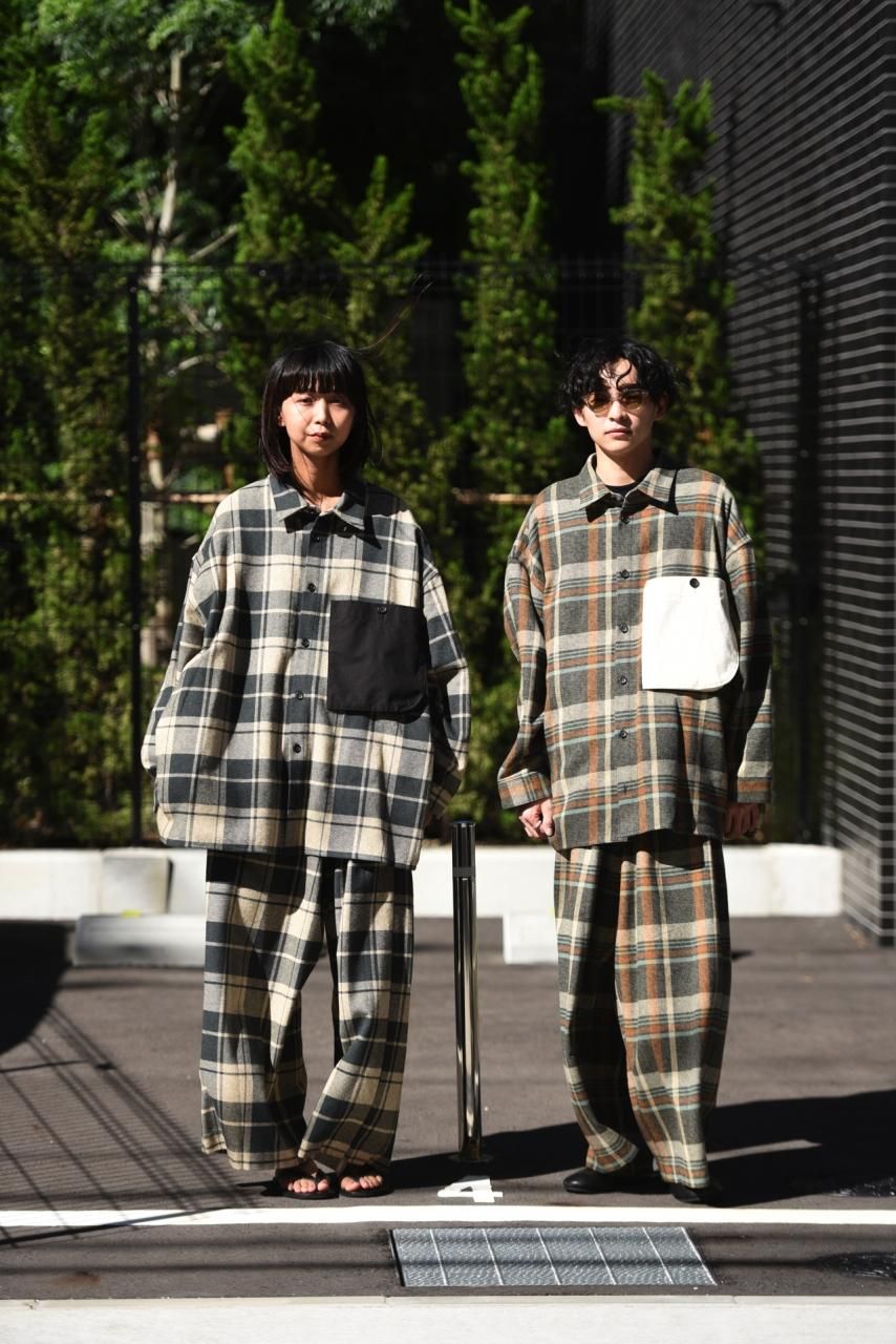 My Beautiful Landlet ヴィンテージチェックビッグシャツ My Beautiful Landlet ヴィンテージチェックビッグシャツ
