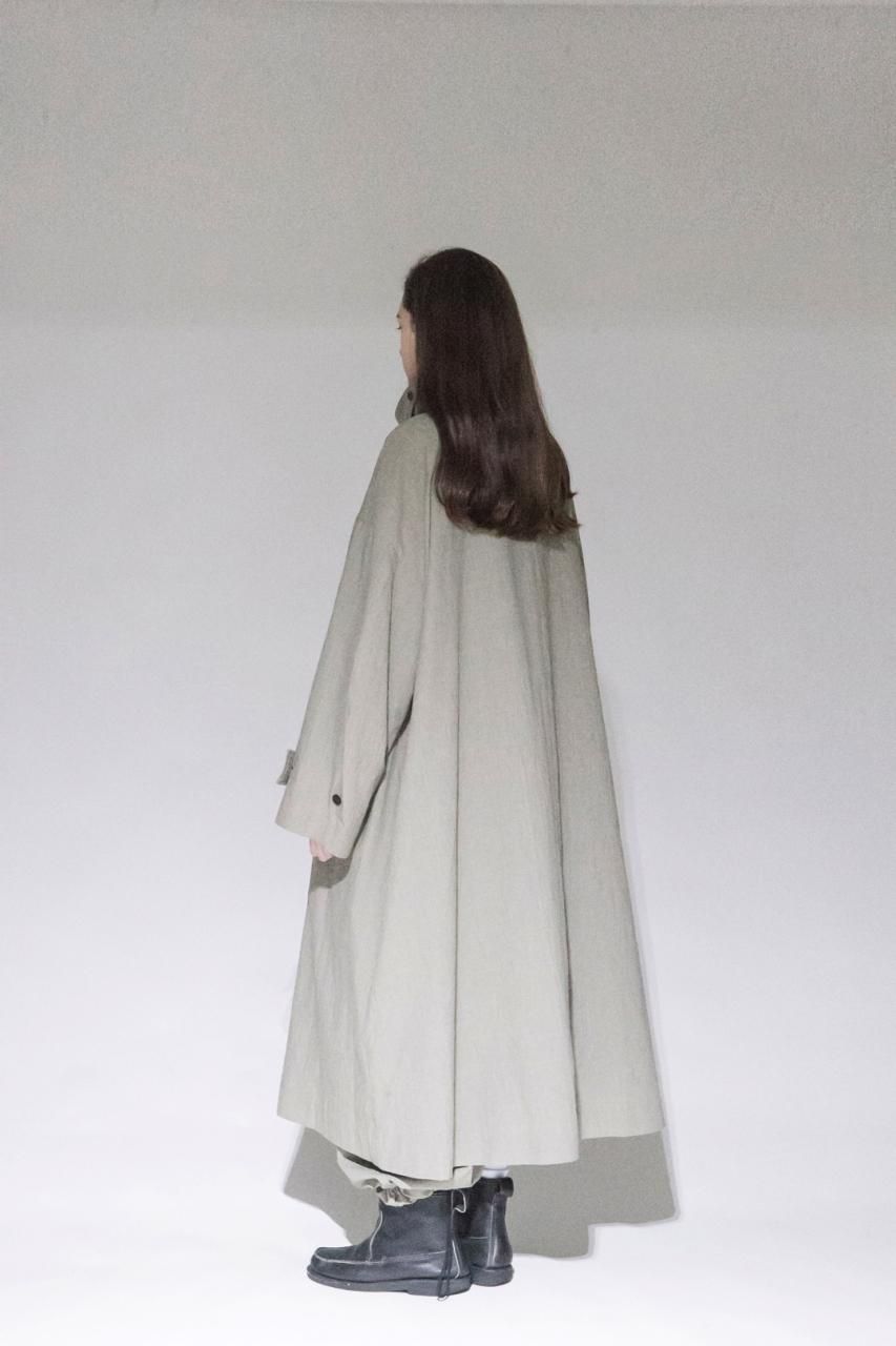 VOAAOV ステンカラースタンドビッグコート check - BISHOOL VOAAOV ステンカラースタンドビッグコート check - BISHOOL