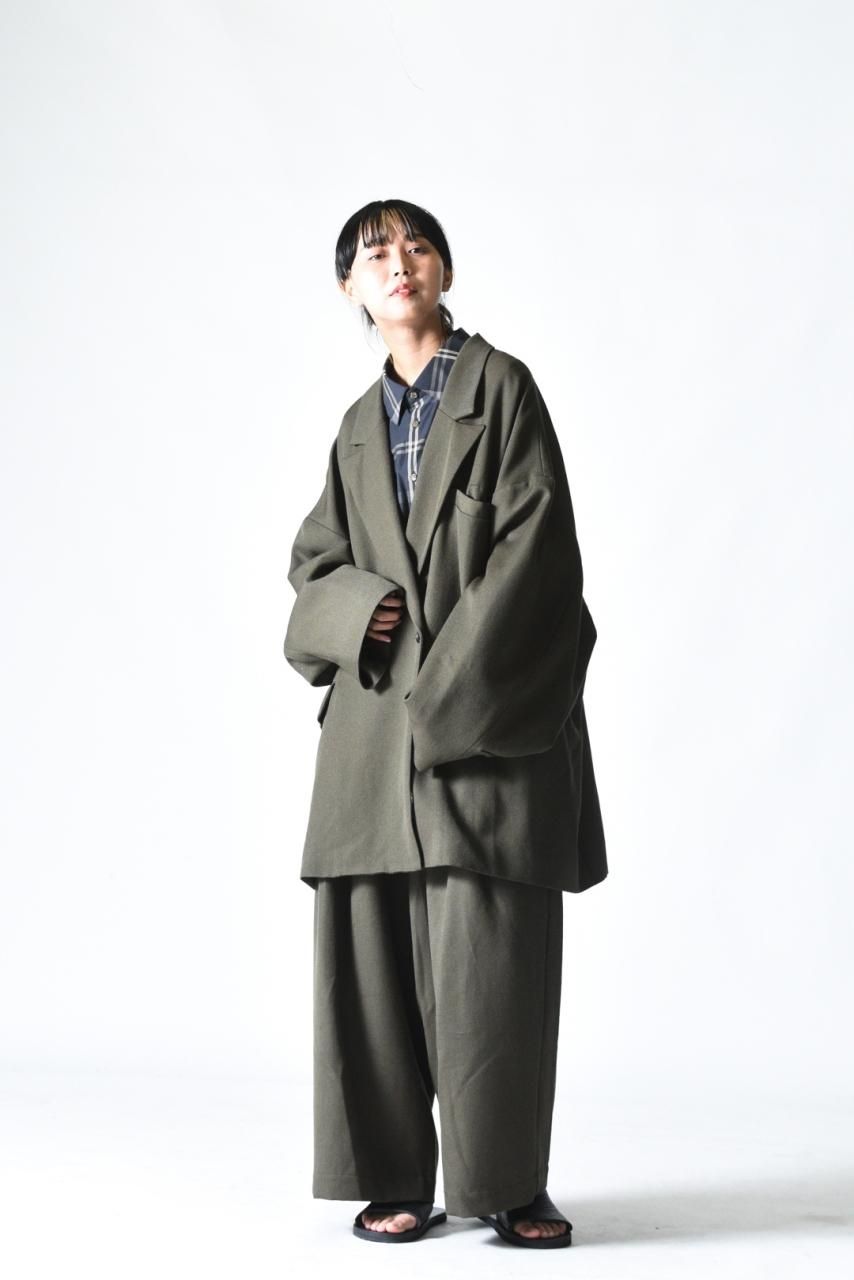 VOAAOV BISHU WOOL SURGE ビッグジャケット Olive - BISHOOL VOAAOV BISHU WOOL SURGE ビッグジャケット Olive - BISHOOL