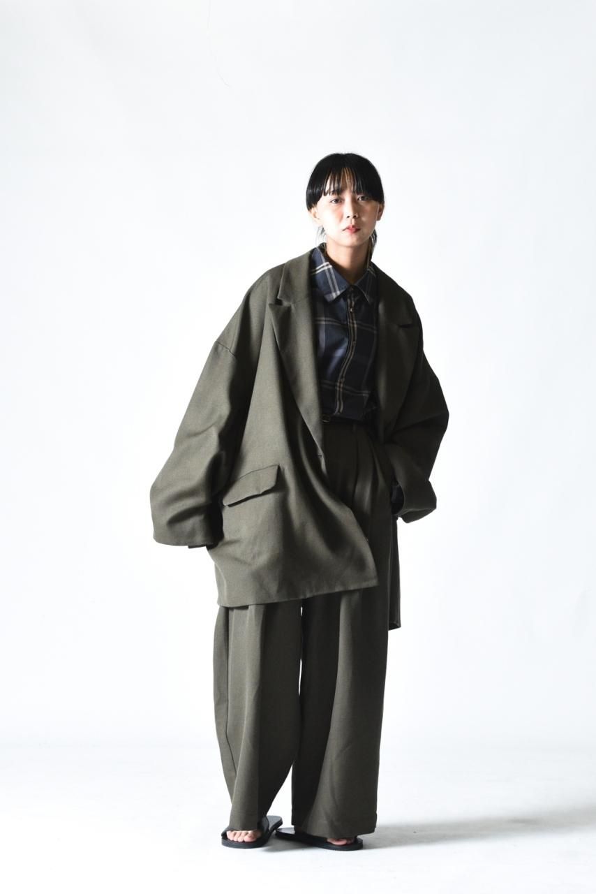 VOAAOV BISHU WOOL SURGE ビッグジャケット Olive - BISHOOL VOAAOV BISHU WOOL SURGE ビッグジャケット Olive - BISHOOL