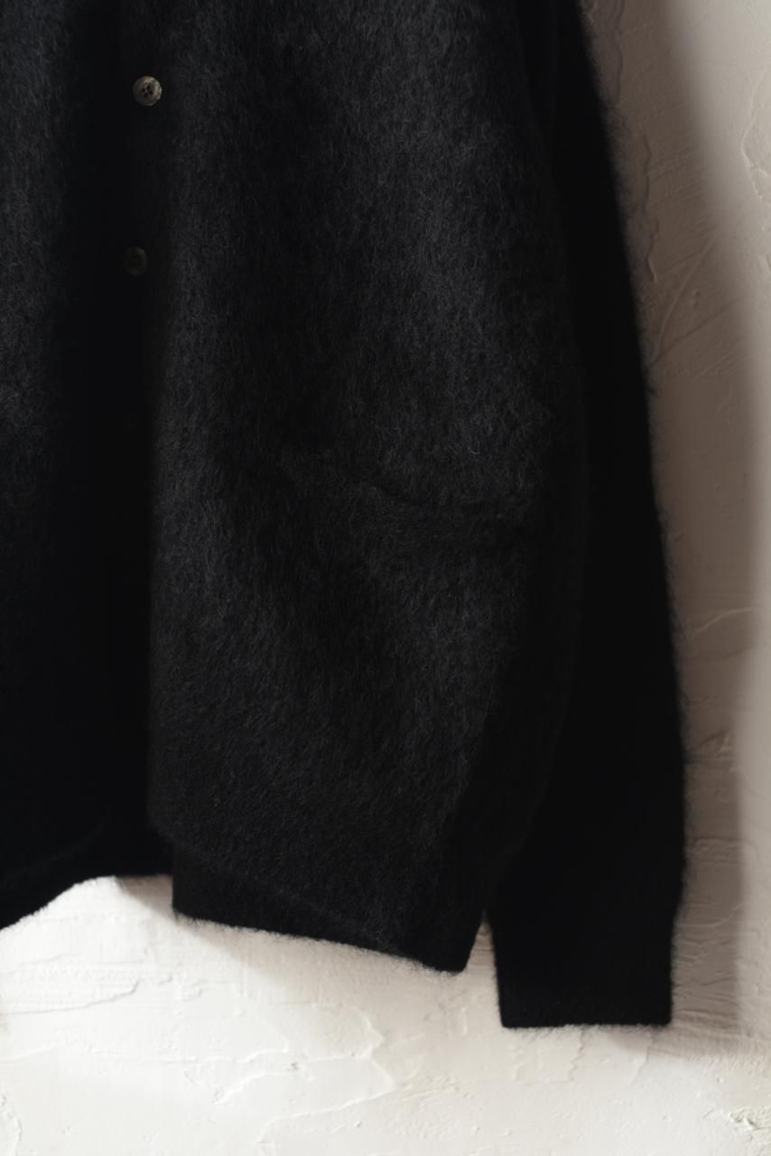crepuscule Mohair V Neck Cardigan Black - BISHOOL,Edwina crepuscule Mohair V Neck Cardigan Black - BISHOOL,Edwina