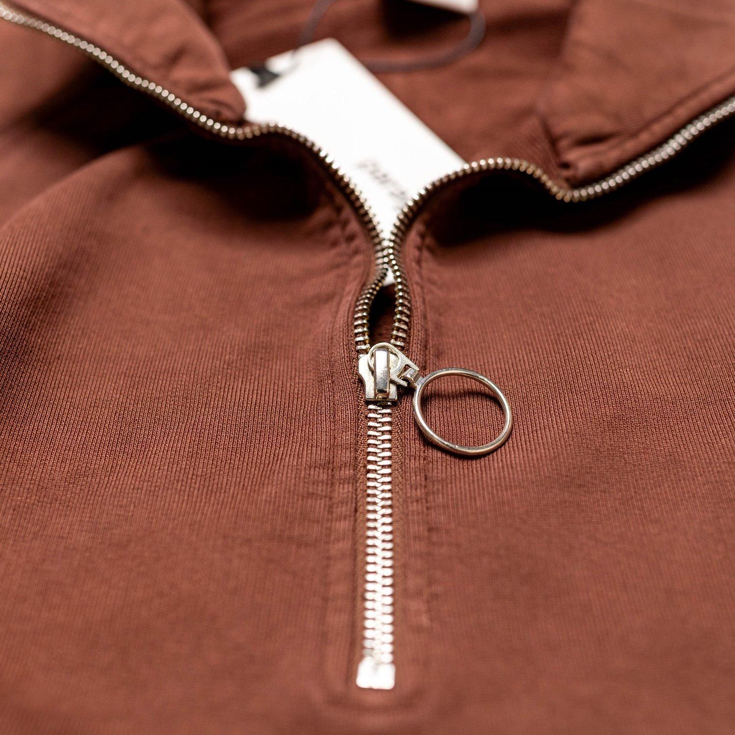 PARAGES HALF ZIP SWEAT バーガンディ PARAGES HALF ZIP SWEAT バーガンディ