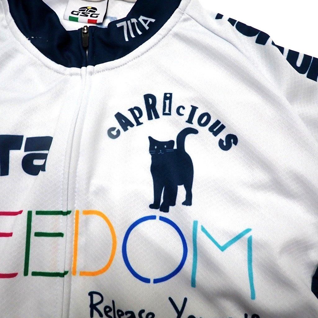 7ITA Freedom Cat Jersey Off-White | 自由なネコ達のサイクルジャージ - 7 BiCYCLE Products