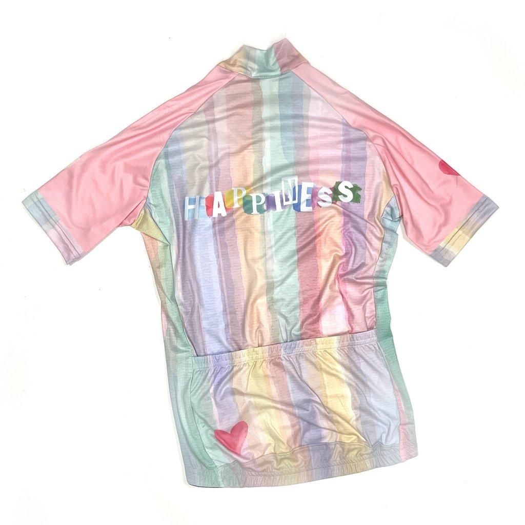 7ITA Happiness Heart Lady Jersey Pink | パステル調のカラフルな女性用ジャージ - 7 BiCYCLE Products